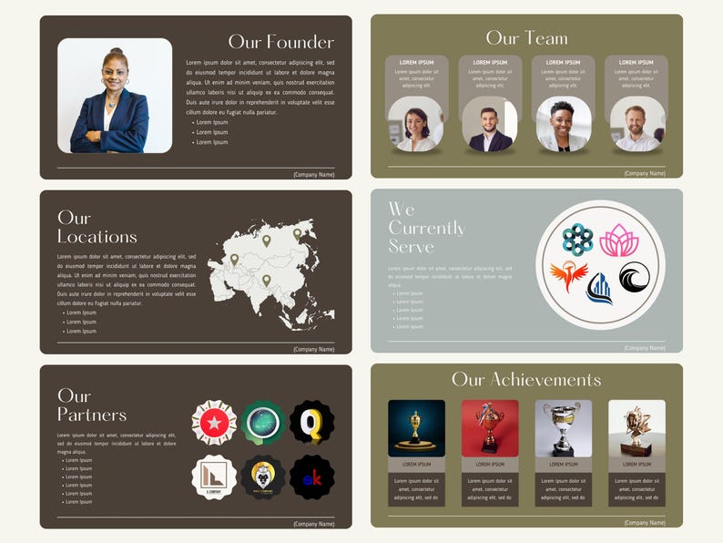 Editable Company Profile Professional Powerpoint Template Slide ...