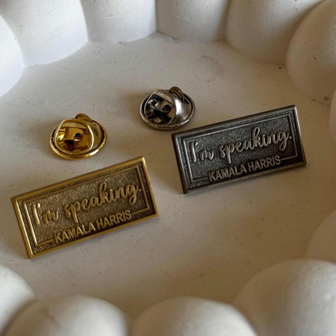 Kamala Harris I Am Speaking Custom Lapel Pin, Kamala Harris Designs ...