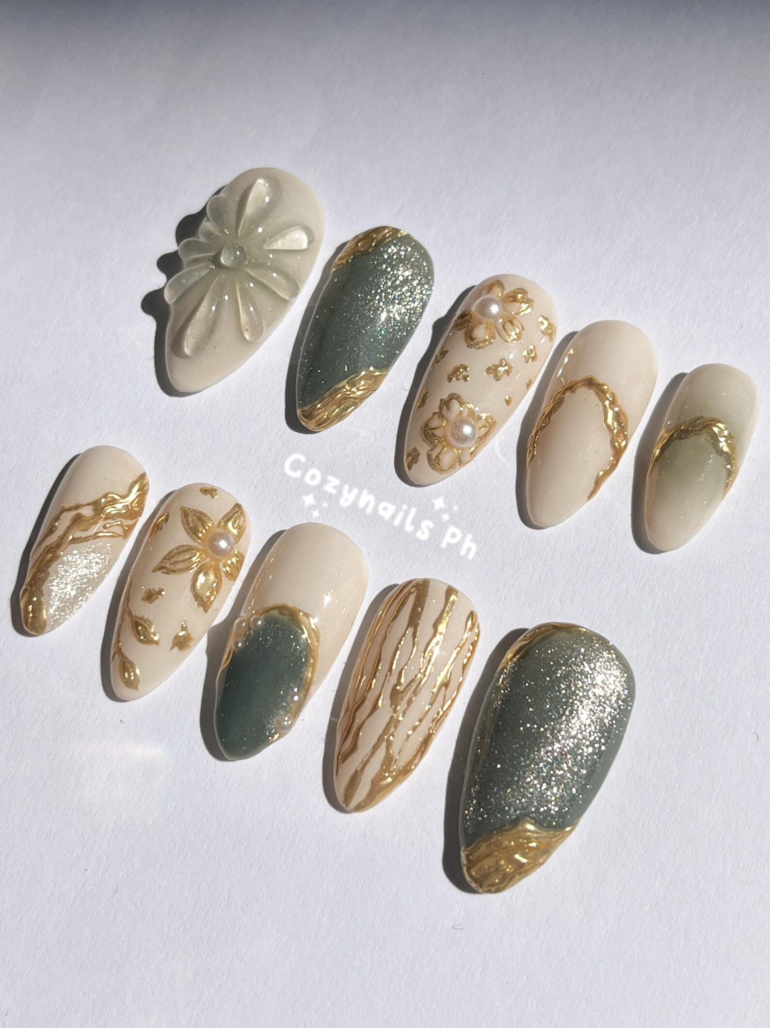 Elegant Earth Inspired Nails Classy and Timeless Cat Eye Designs Luxury ...
