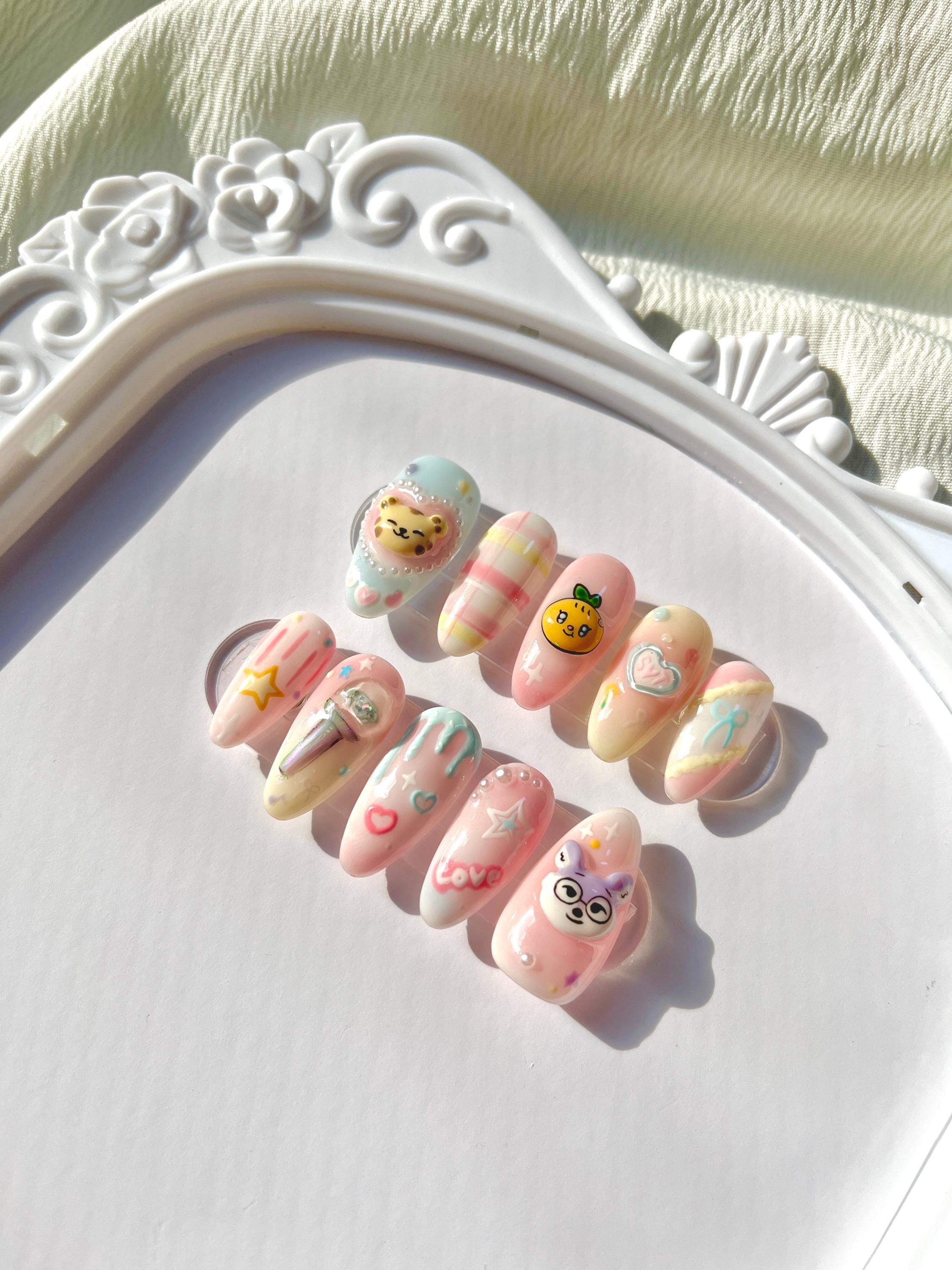 Seventeen Nails | Svt Nails | Kpop Nails | Cute Kpop Nails | Reusable ...