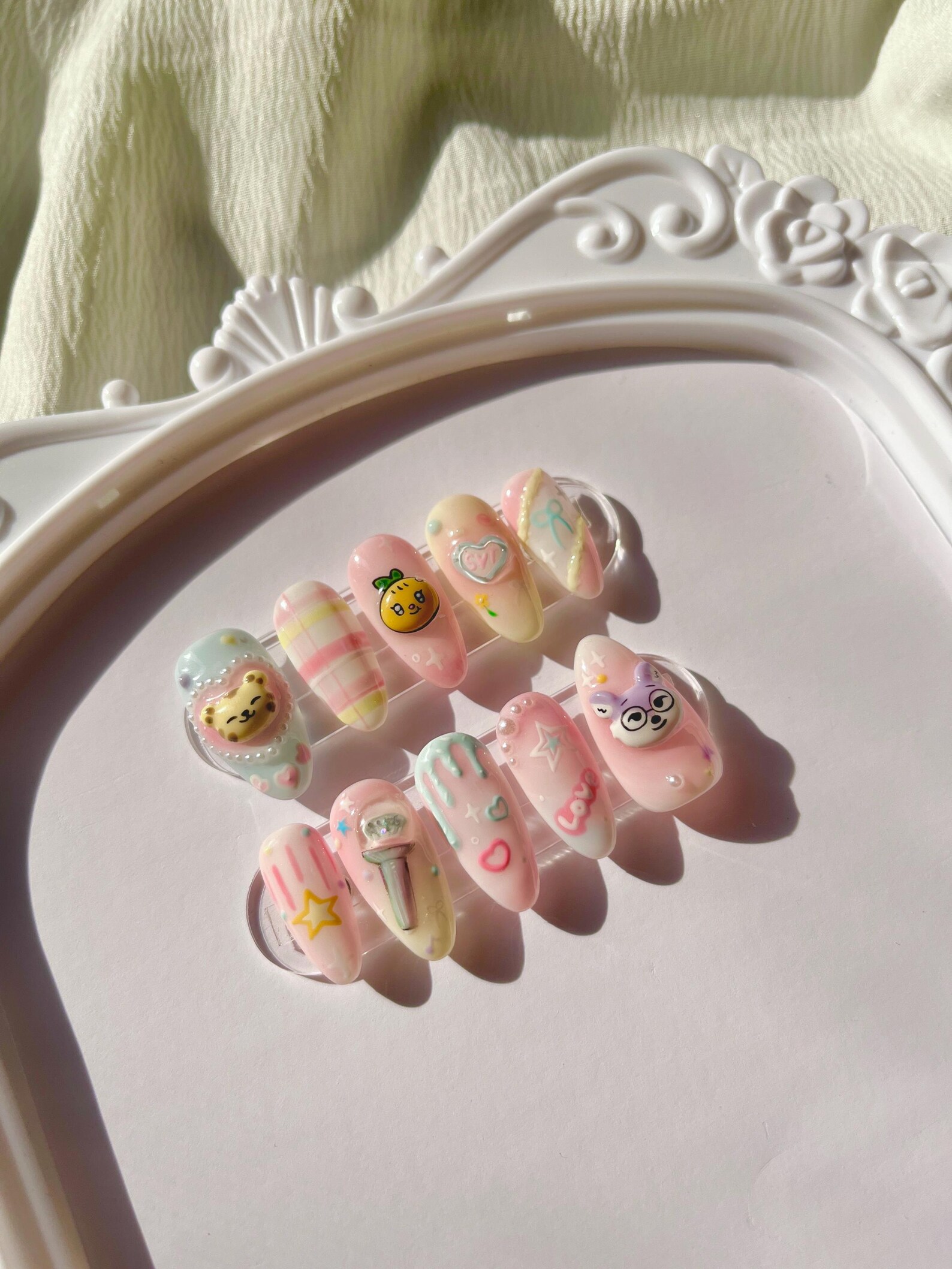 Seventeen Nails | Svt Nails | Kpop Nails | Cute Kpop Nails | Reusable ...