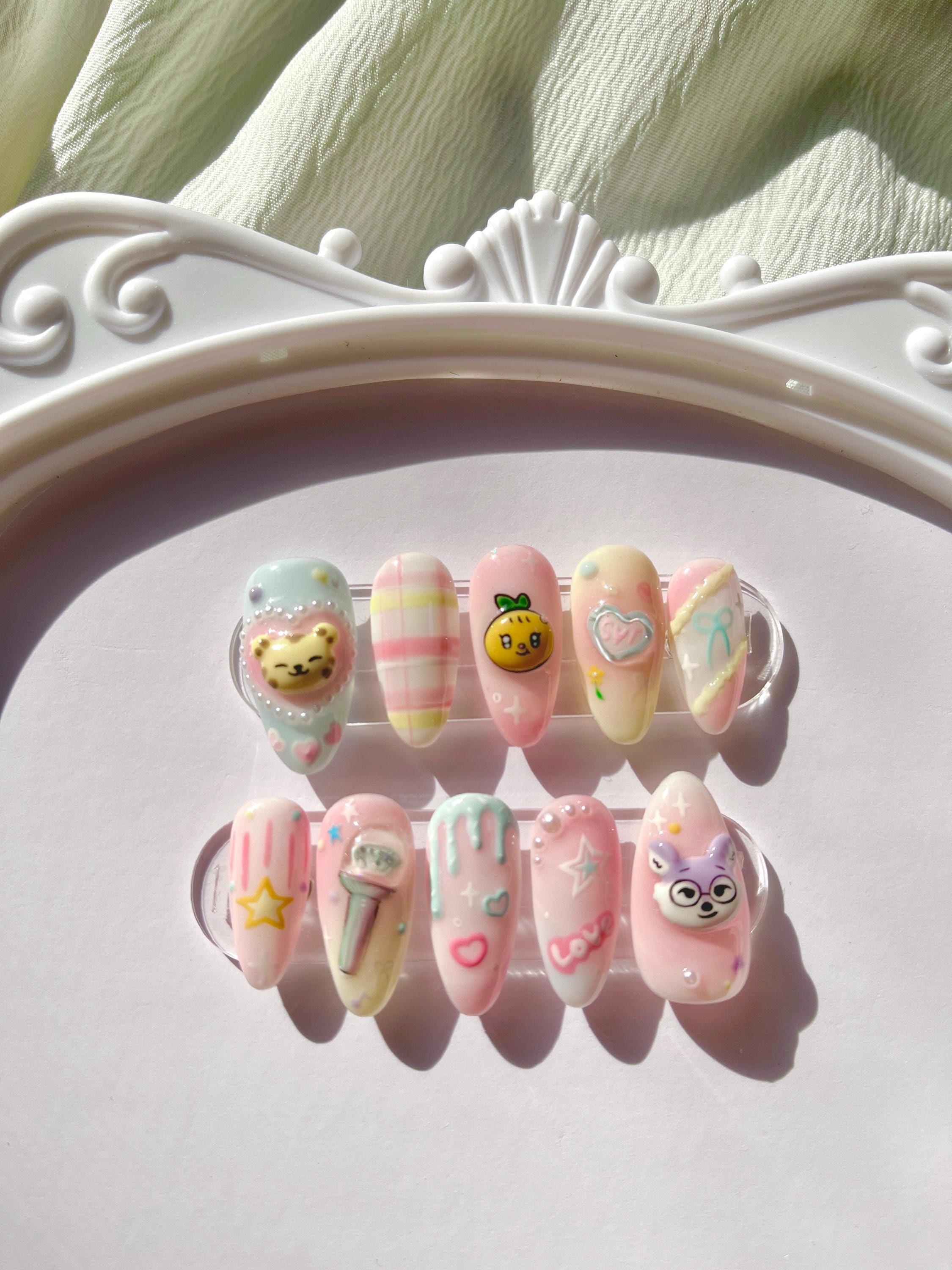 Seventeen Nails | Svt Nails | Kpop Nails | Cute Kpop Nails | Reusable ...