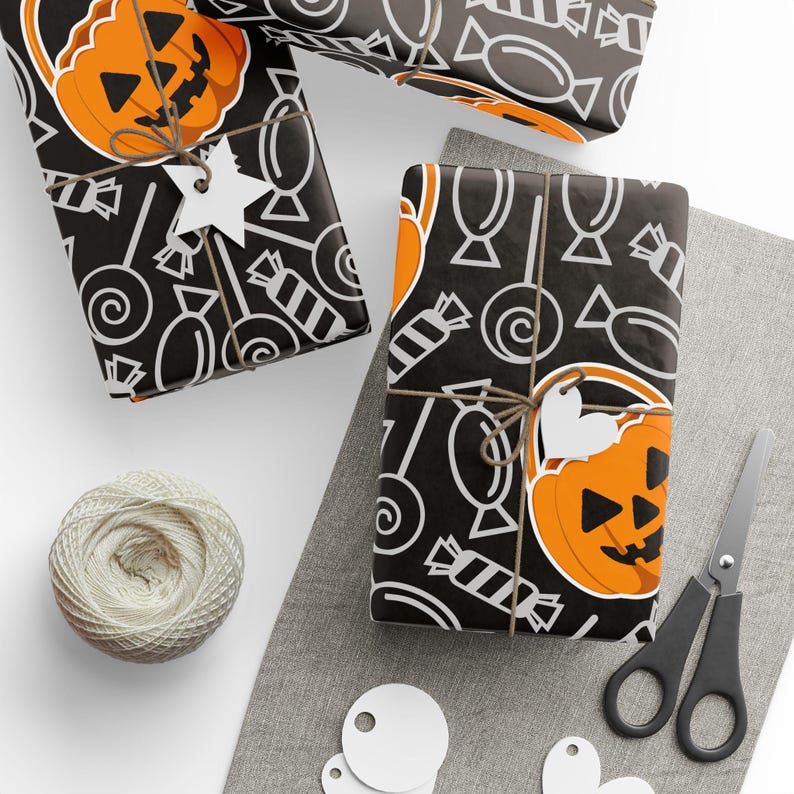 Halloween Wrapping Papers, Halloween Wrapping Paper, Halloween Paper ...