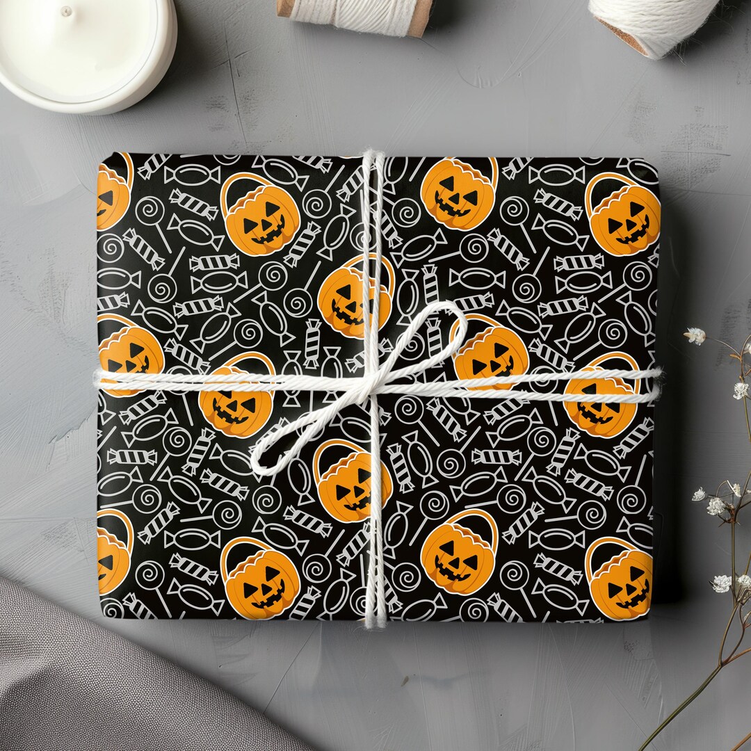 Halloween Wrapping Papers, Halloween Wrapping Paper, Halloween Paper ...