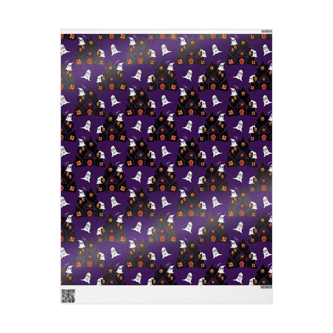Halloween Wrapping Paper, Halloween Wrapping Paper Ghosthouse ...
