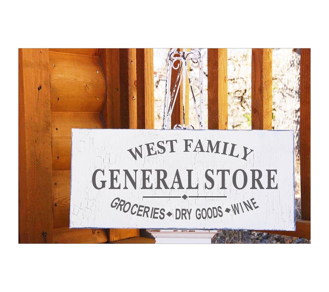 Custom GENERAL STORE Sign | Rustic Kitchen Sign | 4 Sizes | Custom ...