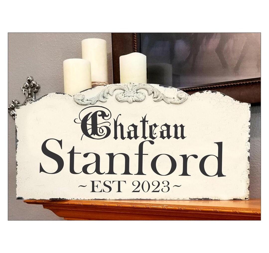 Custom Chateau Sign | French Sign | Custom French Name Sign | 3 Sizes ...