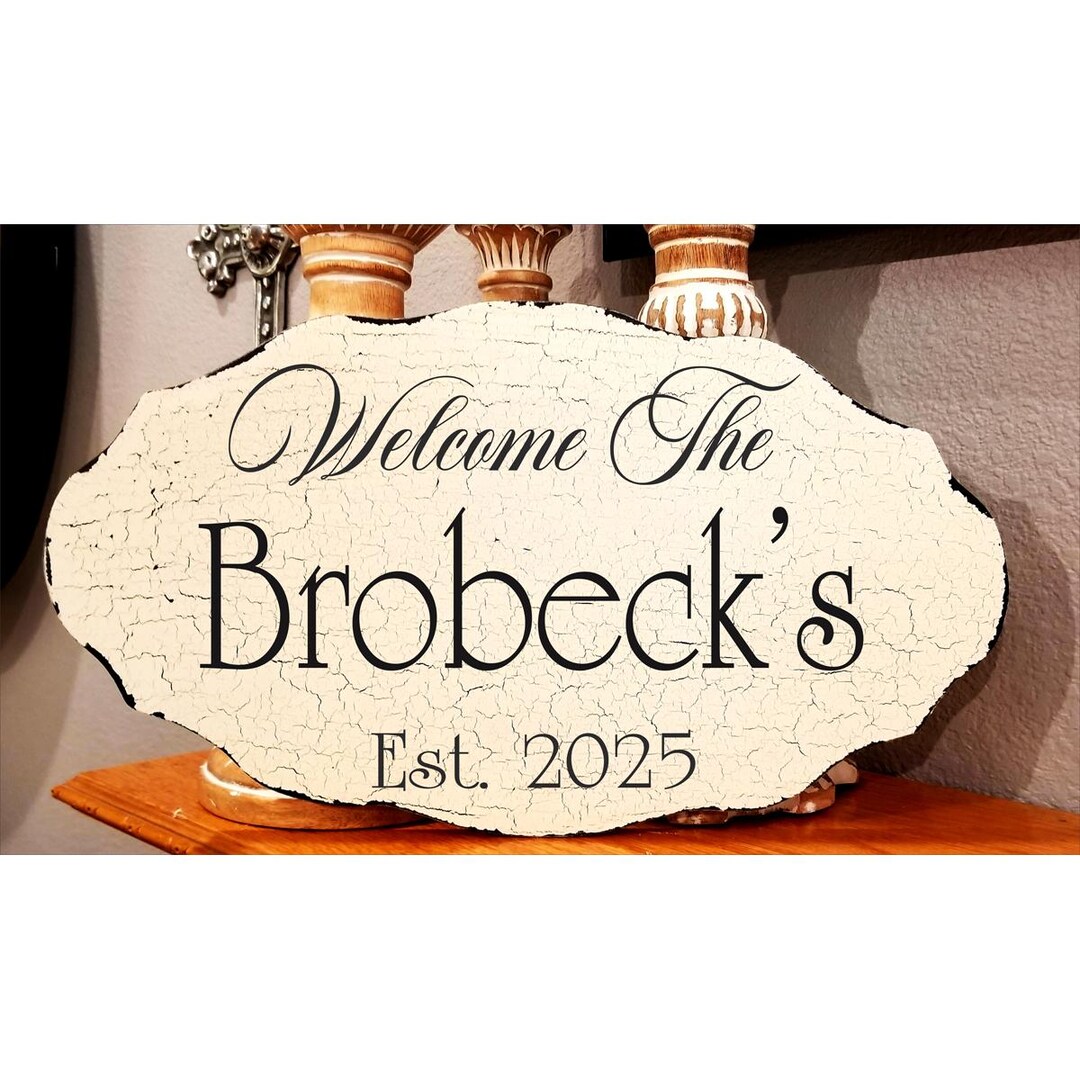 Welcome Sign | 16x9 | Custom Family Sign | Custom Sign | Can Be Aged or ...