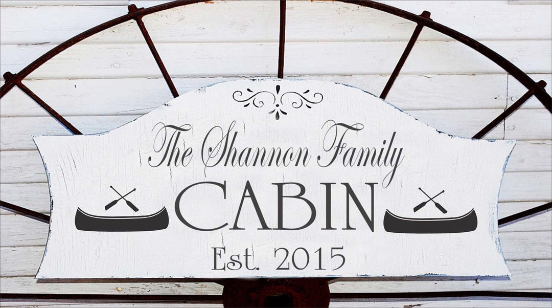 CABIN Sign | Custom LAKE House Sign | BEACH Home Sign | 14x28 | Custom ...