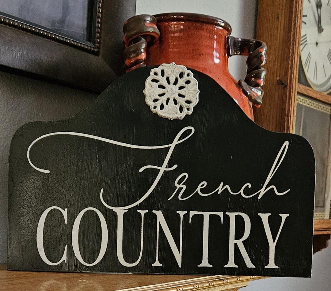 French Sign | French COUNTRY Sign | Kitchen Sign | Romantic Bedroom ...