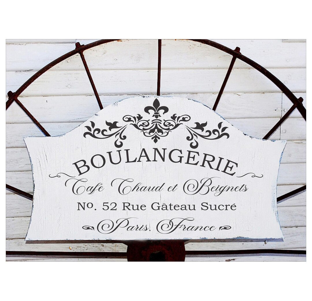 French Sign | French Kitchen Sign | BOULANGERIE | French Bakery Sign ...