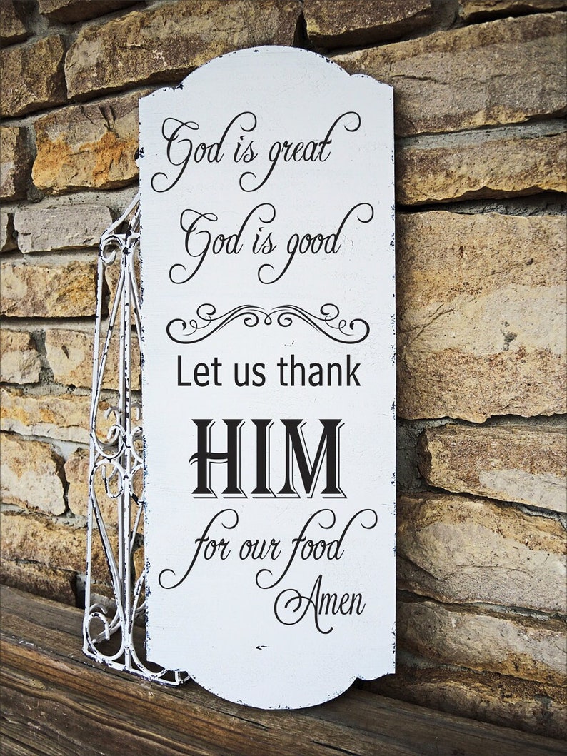God is Great God is Good Sign 10x24 Christian Signs - Etsy