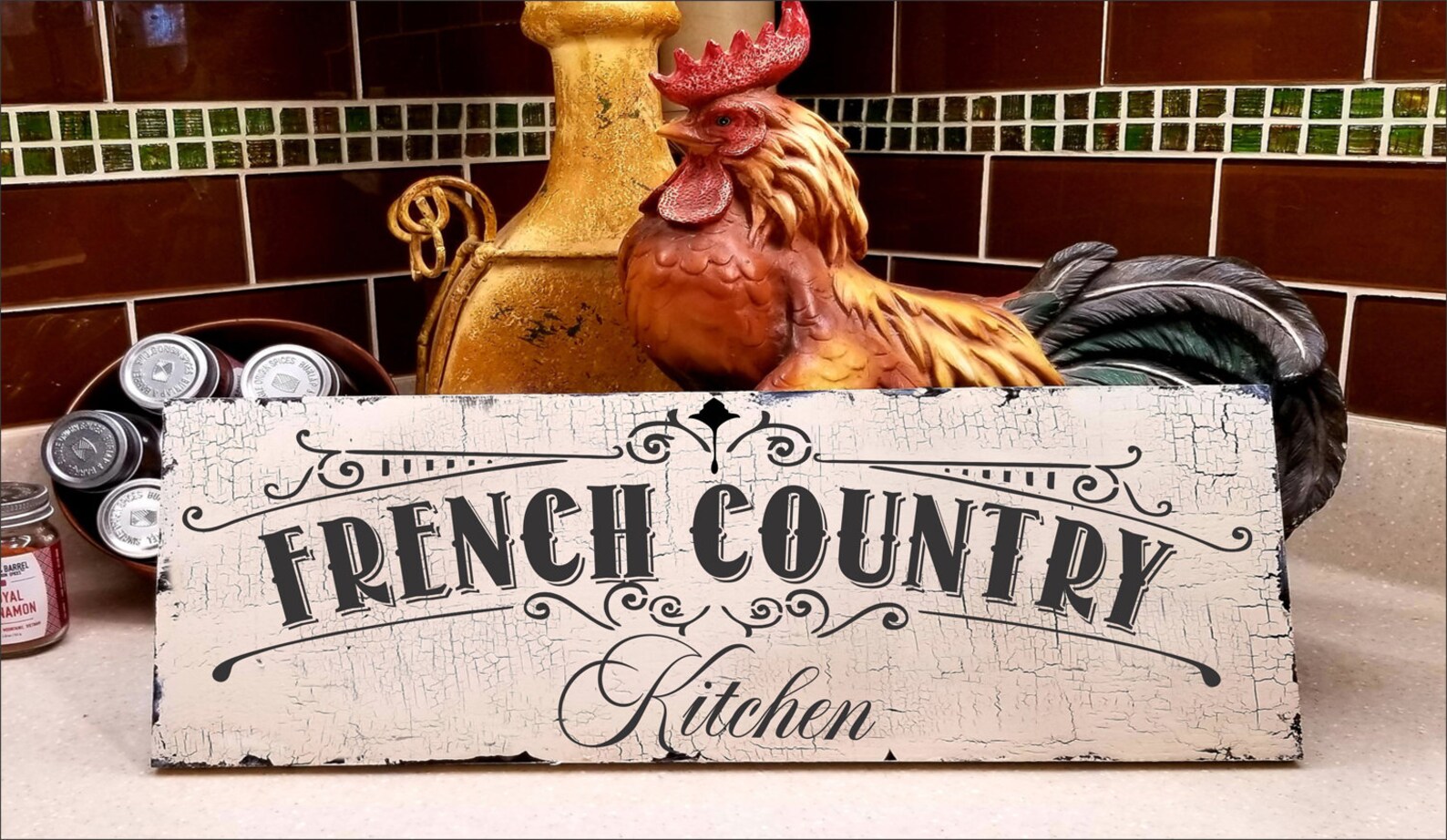 French Country Kitchen Sign 18x7 BAKERY Sign Kitchen Signs French Signs ...