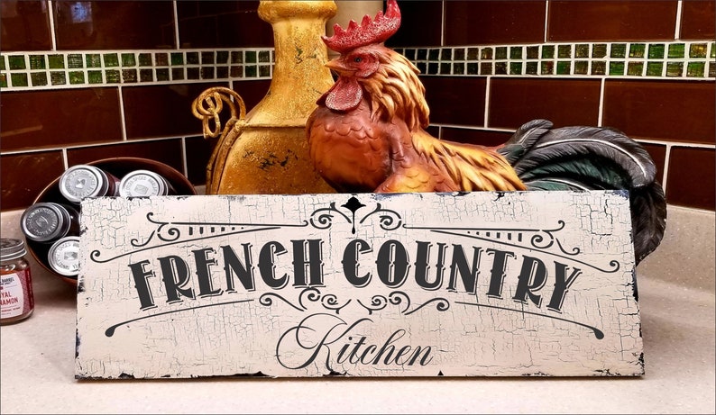 French Country Kitchen Sign 18x7 BAKERY Sign Kitchen Signs French Signs ...