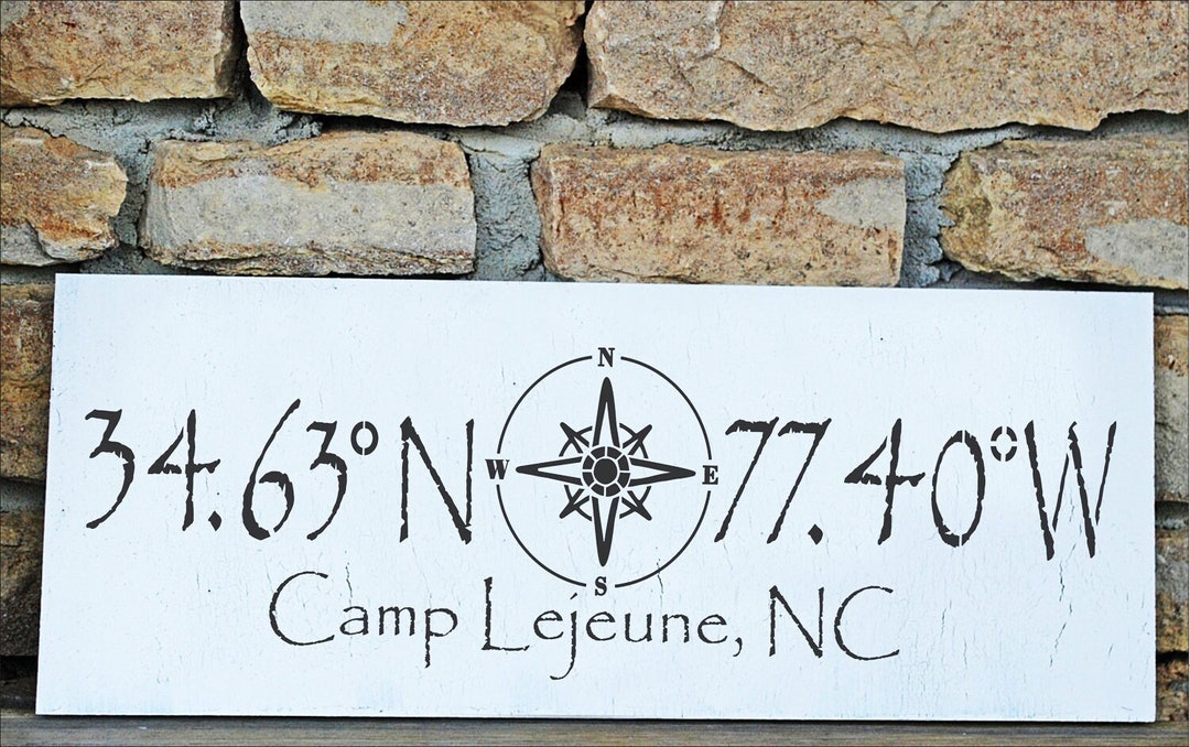 Custom Latitude Longitude Sign | Longitude Latitude | 4 Sizes | Lake ...
