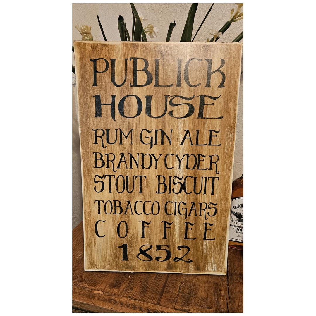 Colonial Tavern Sign | Publick House Sign | Handpainted Tavern Sign ...