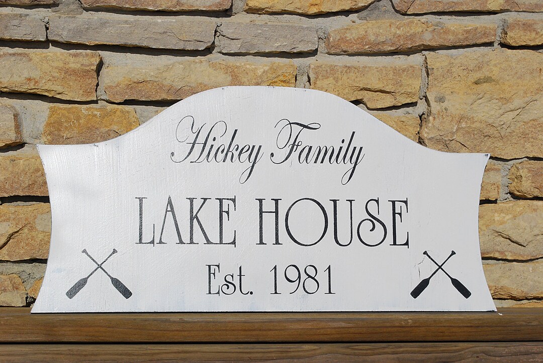 LAKE Sign | Custom CABIN Sign | Family Name Sign | Custom Family Sign ...
