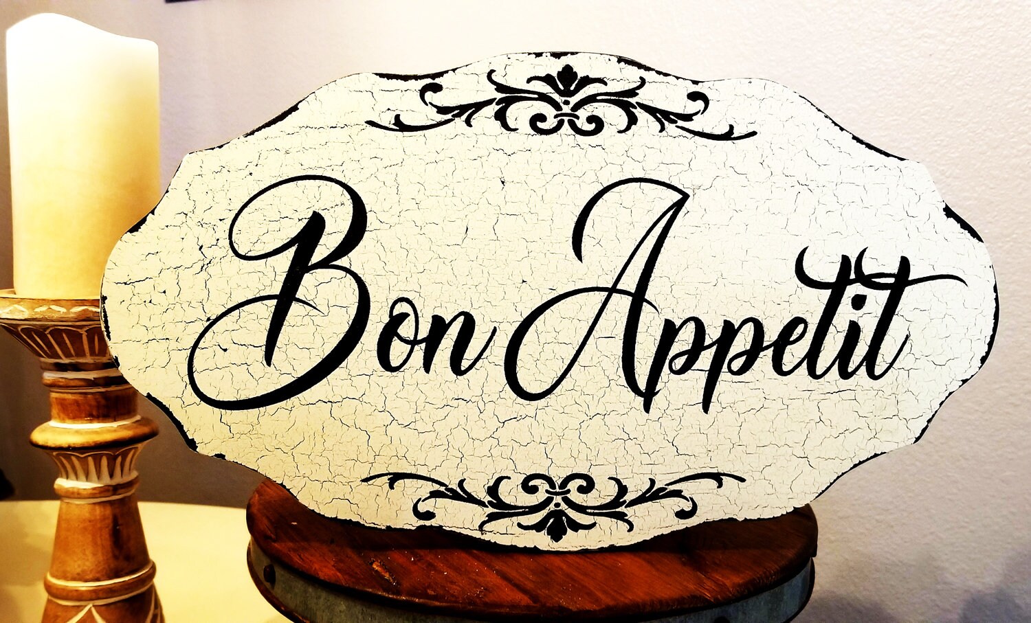 Bon Appetit Sign 16x9 French Signs French Decor Vintage Style Kitchen ...