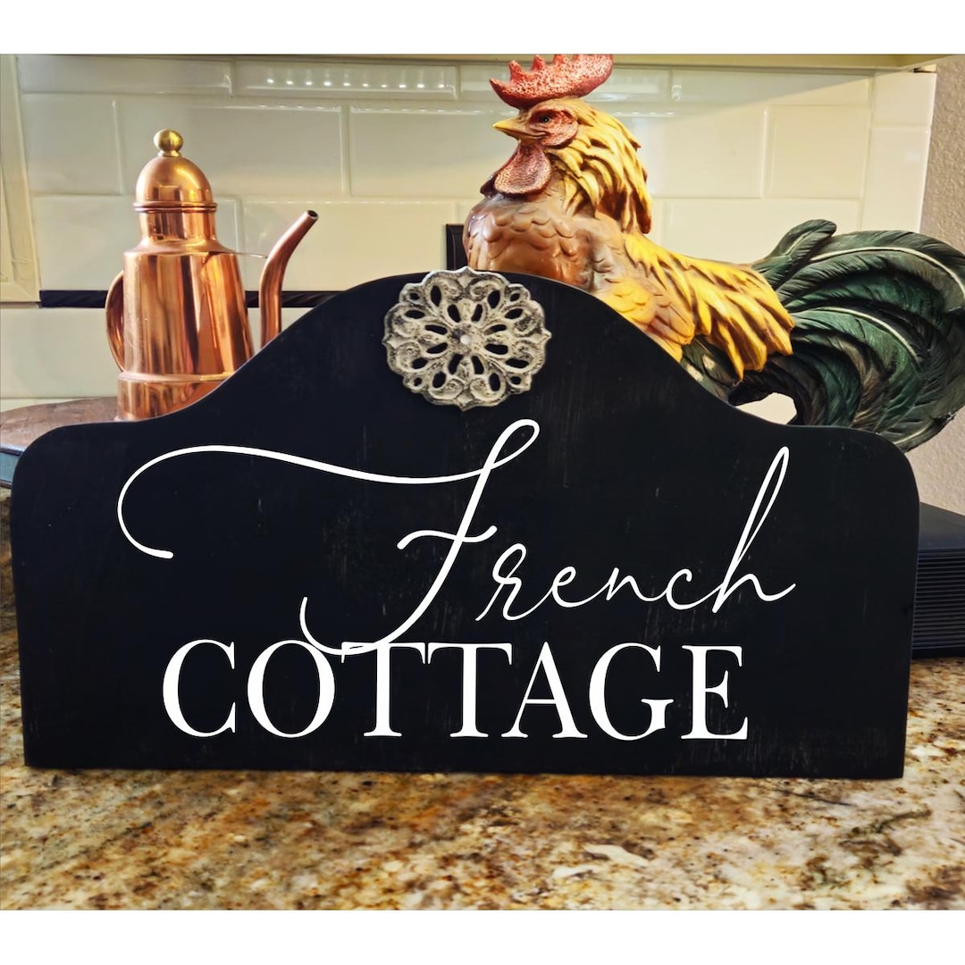 French Sign | French COTTAGE Sign | Kitchen Sign | Romantic Bedroom ...