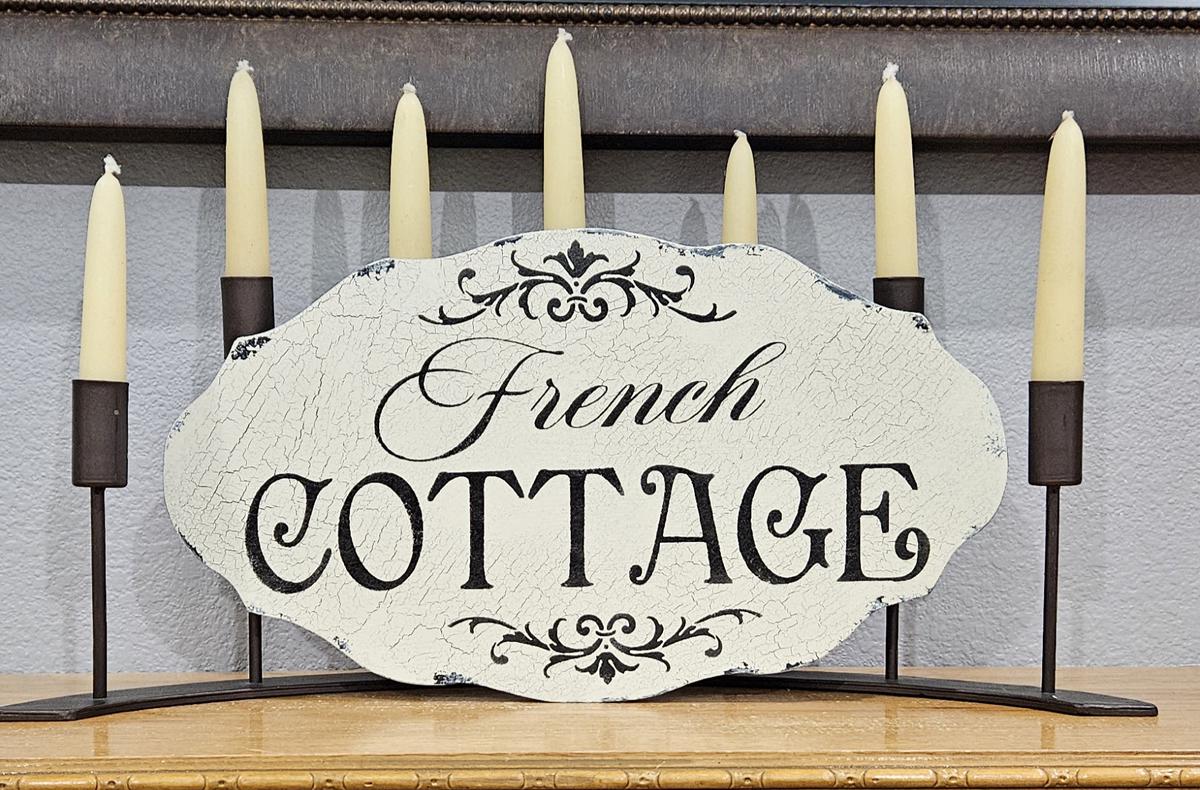 French COTTAGE Sign | 16x9 | French Signs | French Decor | Vintage ...