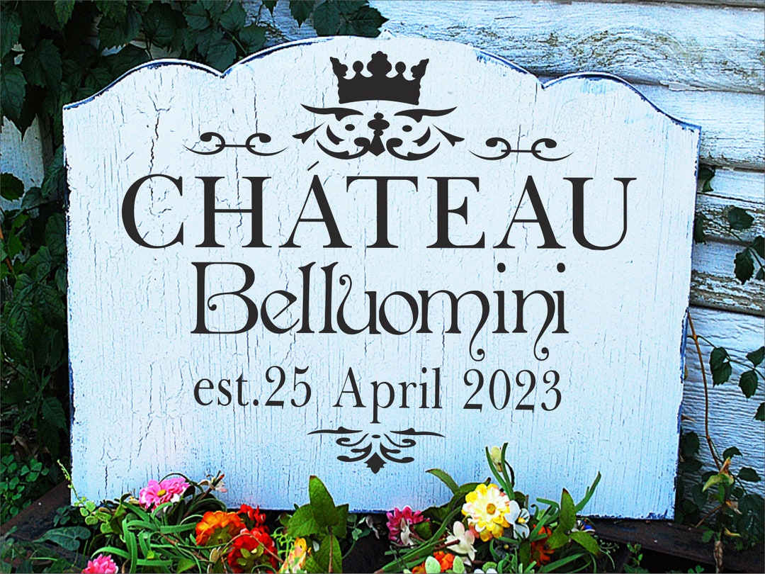 Custom Chateau Sign French Signs 3 Sizes French Country Kitchen Decor ...