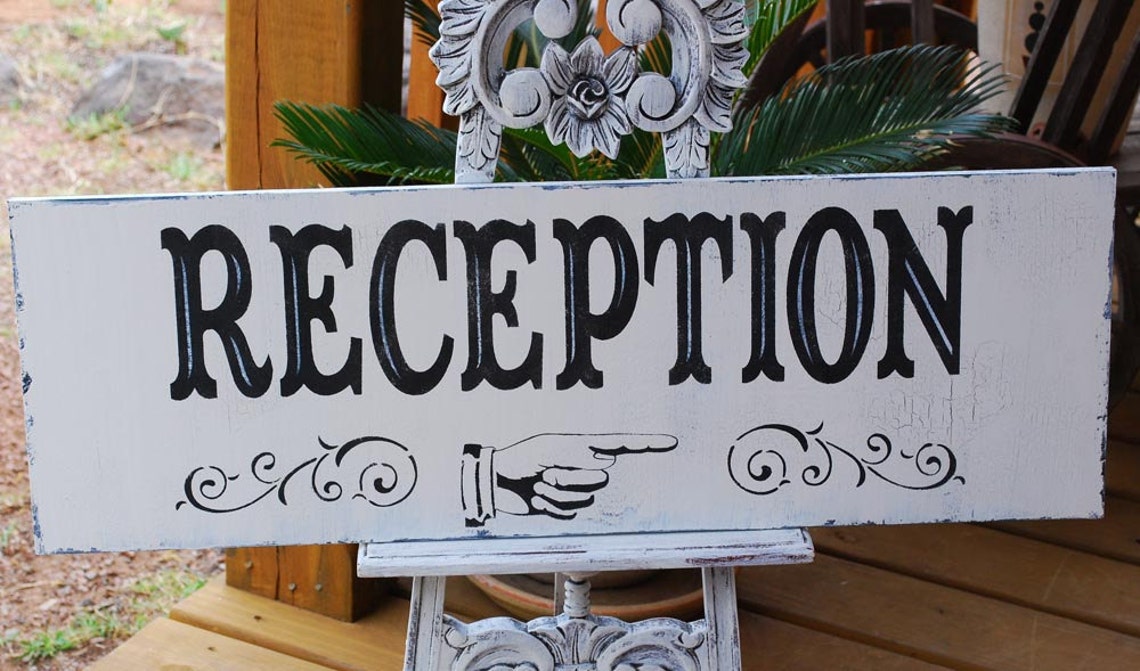 Reception Sign | Cocktail Sign | Custom Party Sign | Custom Wedding ...