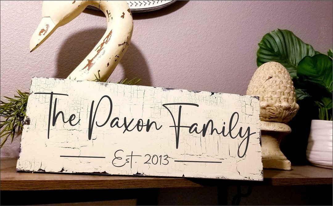 Custom Family Sign | 4 Sizes | Custom Sign | 3 Sizes | Wedding Sign ...