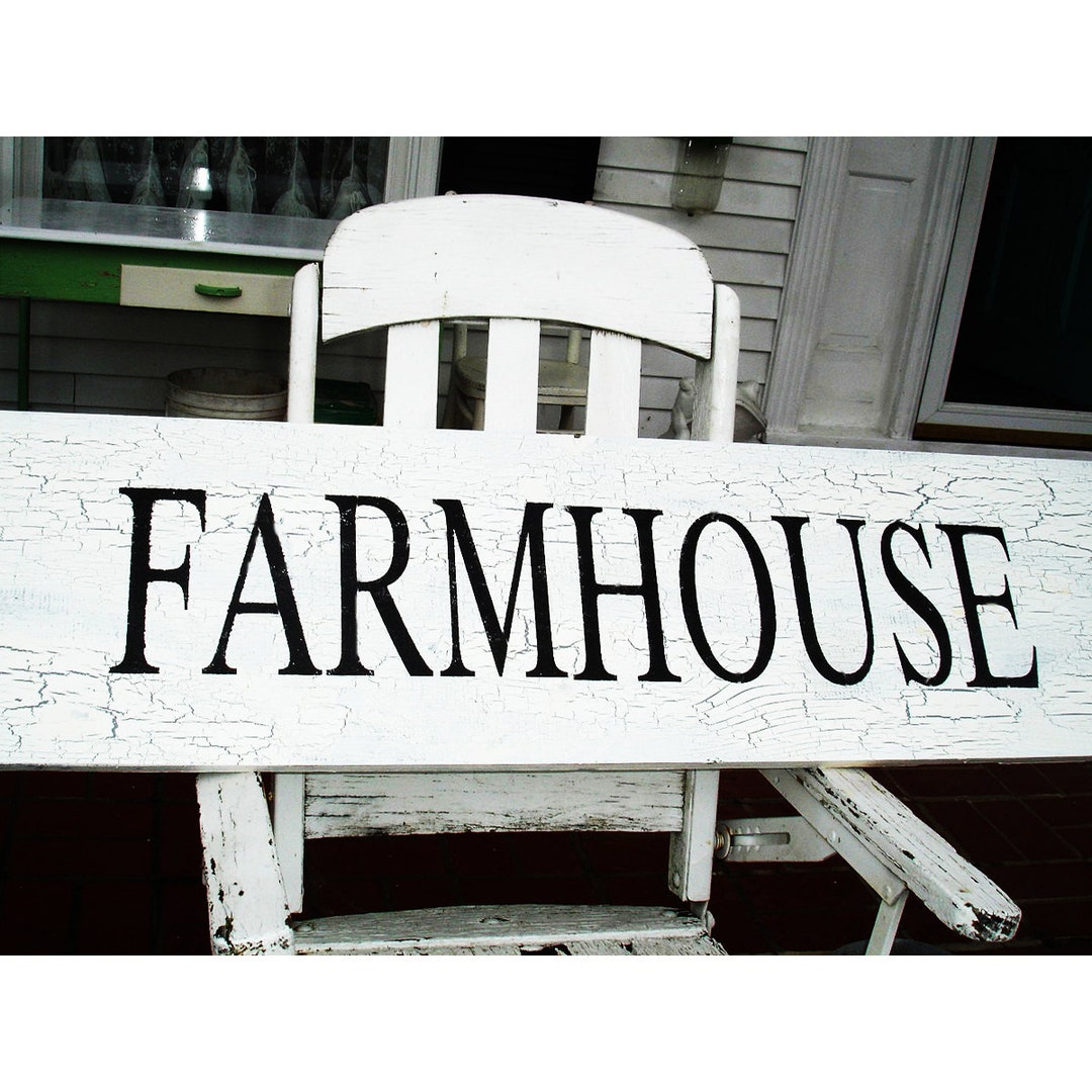 Farmhouse Sign | 3 Sizes | Vintage Style Sign | Handmade | Kitchen ...
