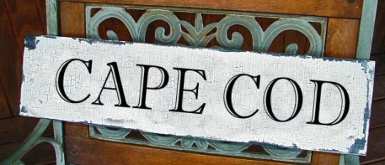 Cape Cod Signs Seaside Signs BEACH HOME Signs 2 Sizes Vintage Style ...