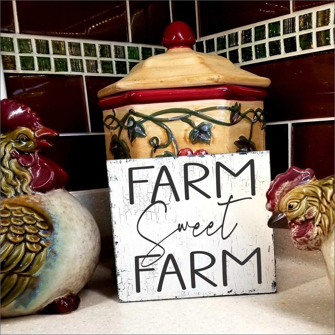 FARM Sweet FARM Sign Farmhouse Signs Kitchen Signs 2 Sizes Farm House ...