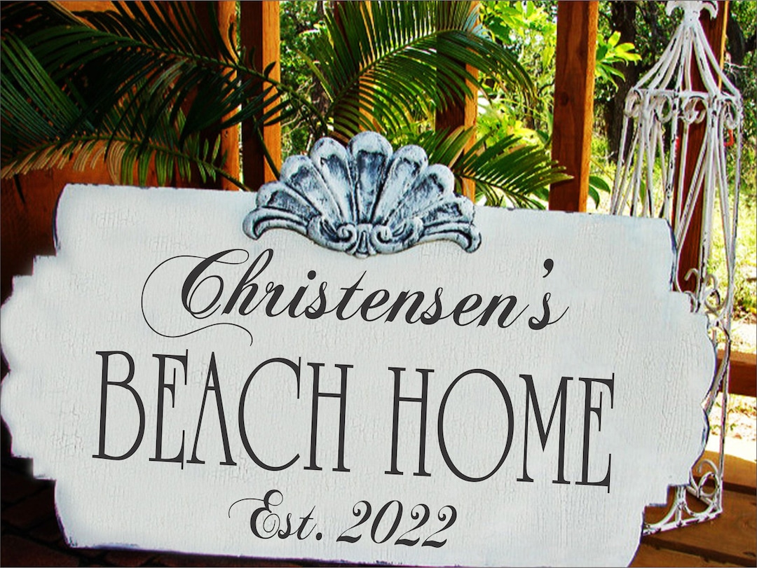 BEACH Home Sign | Custom LAKE House Sign | CABIN Signs | Custom Family ...