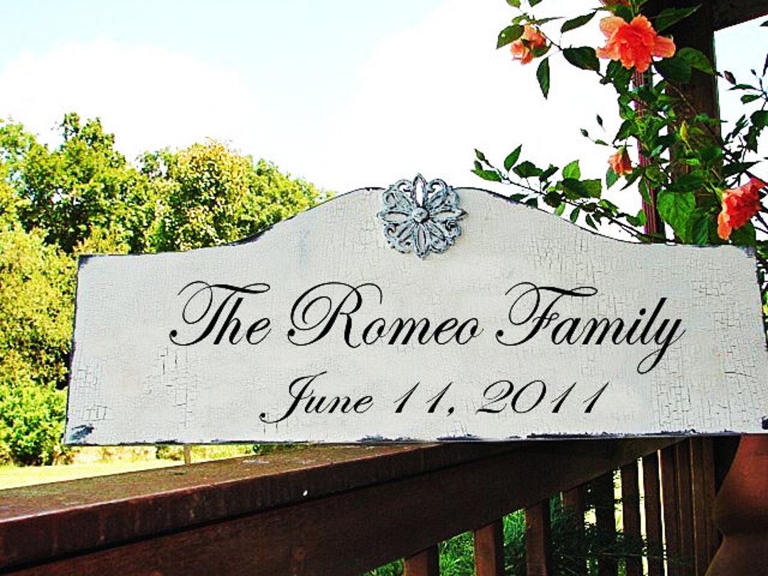 Wedding Sign | Custom Sign | Custom Family Sign | 28x12 | Wedding ...