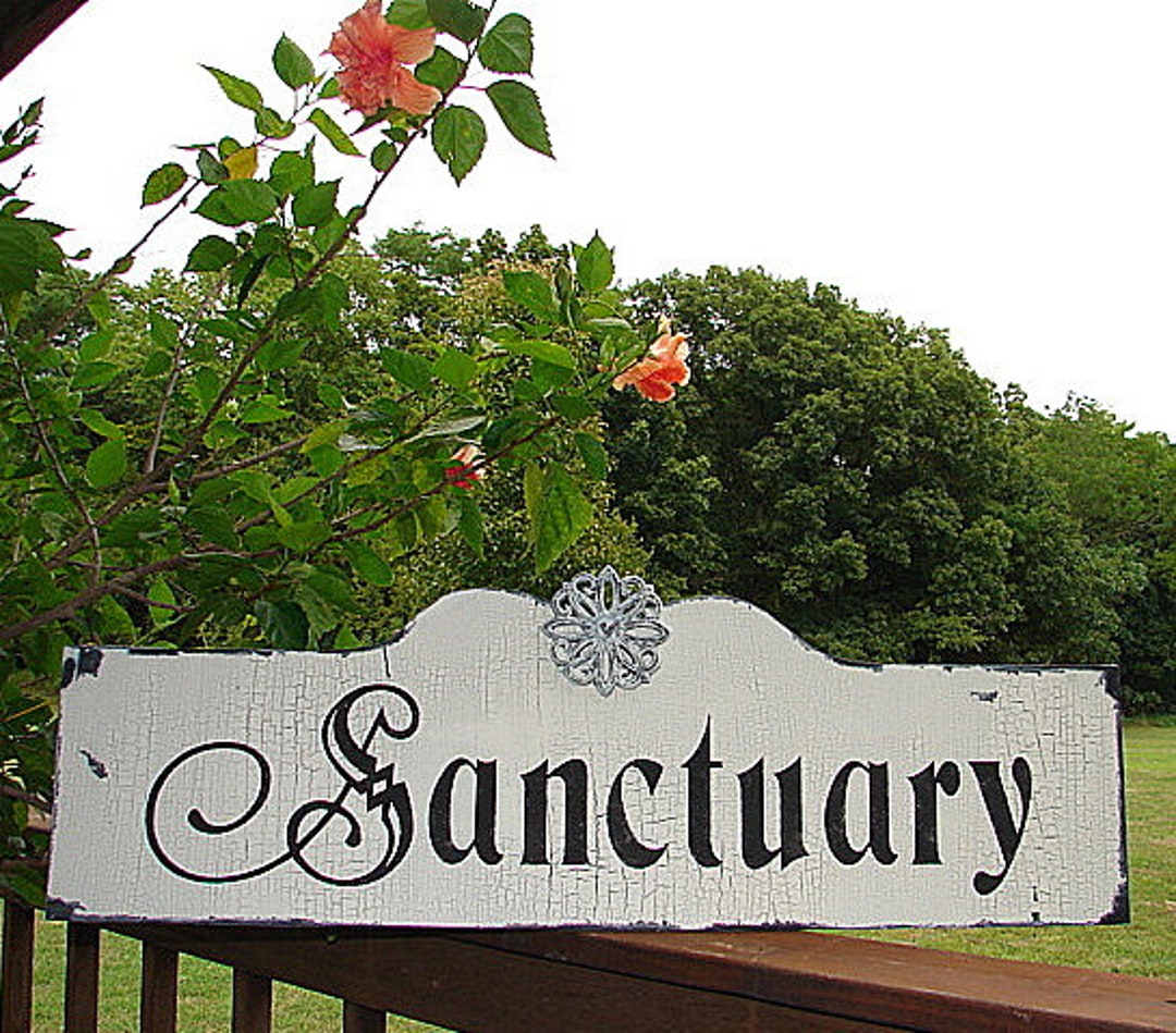 Sanctuary Sign | Cabin Sign | Lake Sign | Family Sign | Retreat Sign ...