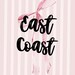 East Coast Poster, Coastal Wall Art, Beachy Wall Art, Coastal Dorm Room ...