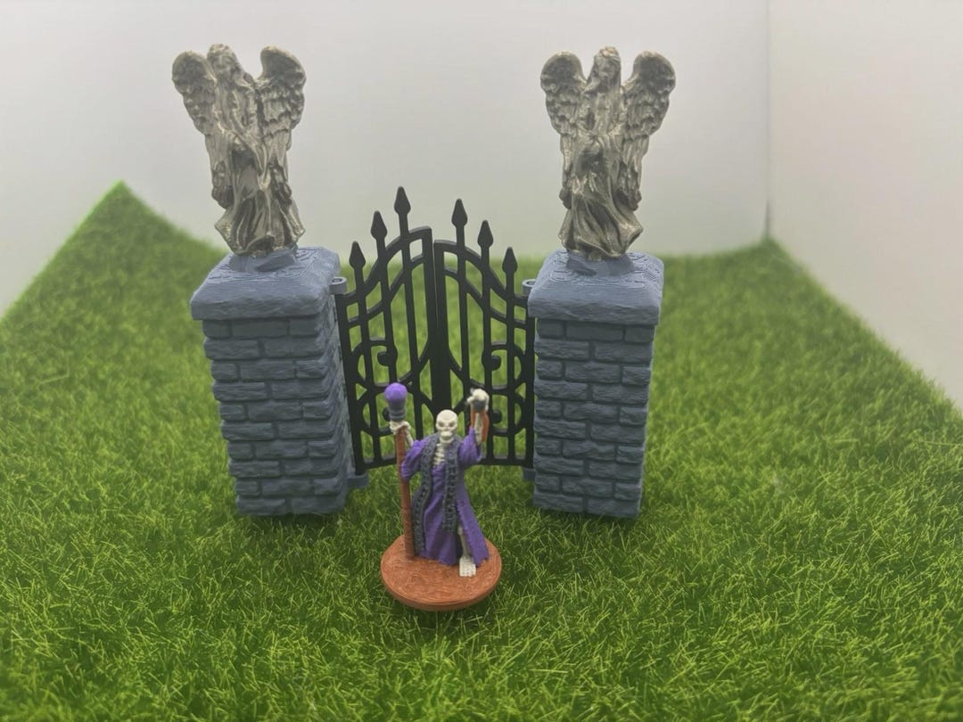 Cemetery Gate - Graveyard and Cemetery Scenery | D&D Tabletop RPG - Etsy