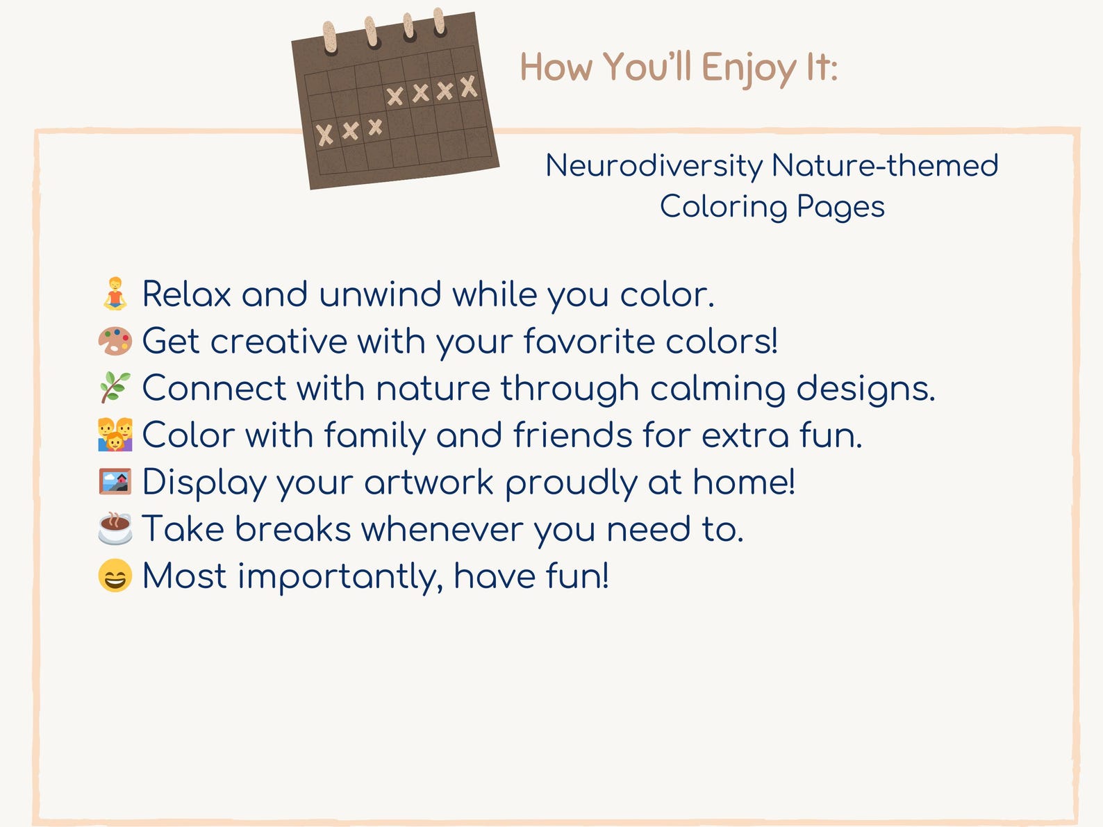 50 Nature-themed Coloring Pages for Neurodiverse Kids, Neurodiversity ...