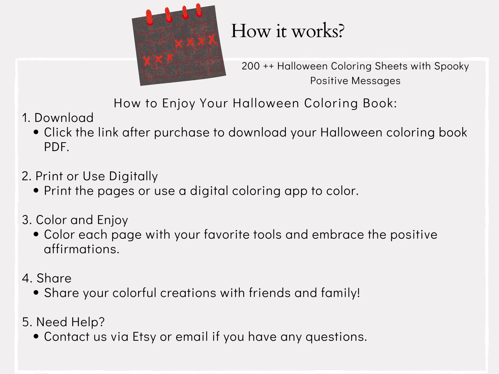 Halloween Coloring Sheets With Spooky Positive Affirmations Adult ...