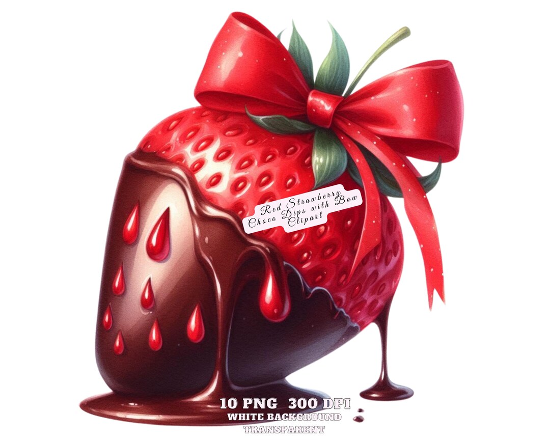Chocolate Covered Strawberry Clipart, Berry Cute Dips Clip Art PNG ...