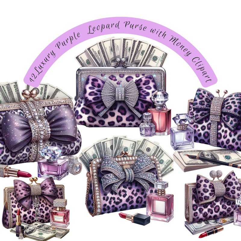 Leopard Print Bag Clipart - Etsy