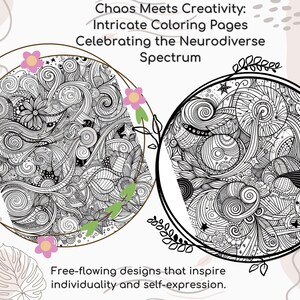 Abstract Coloring Pages Celebrating Neurodiversity, Unique Patterns for ...