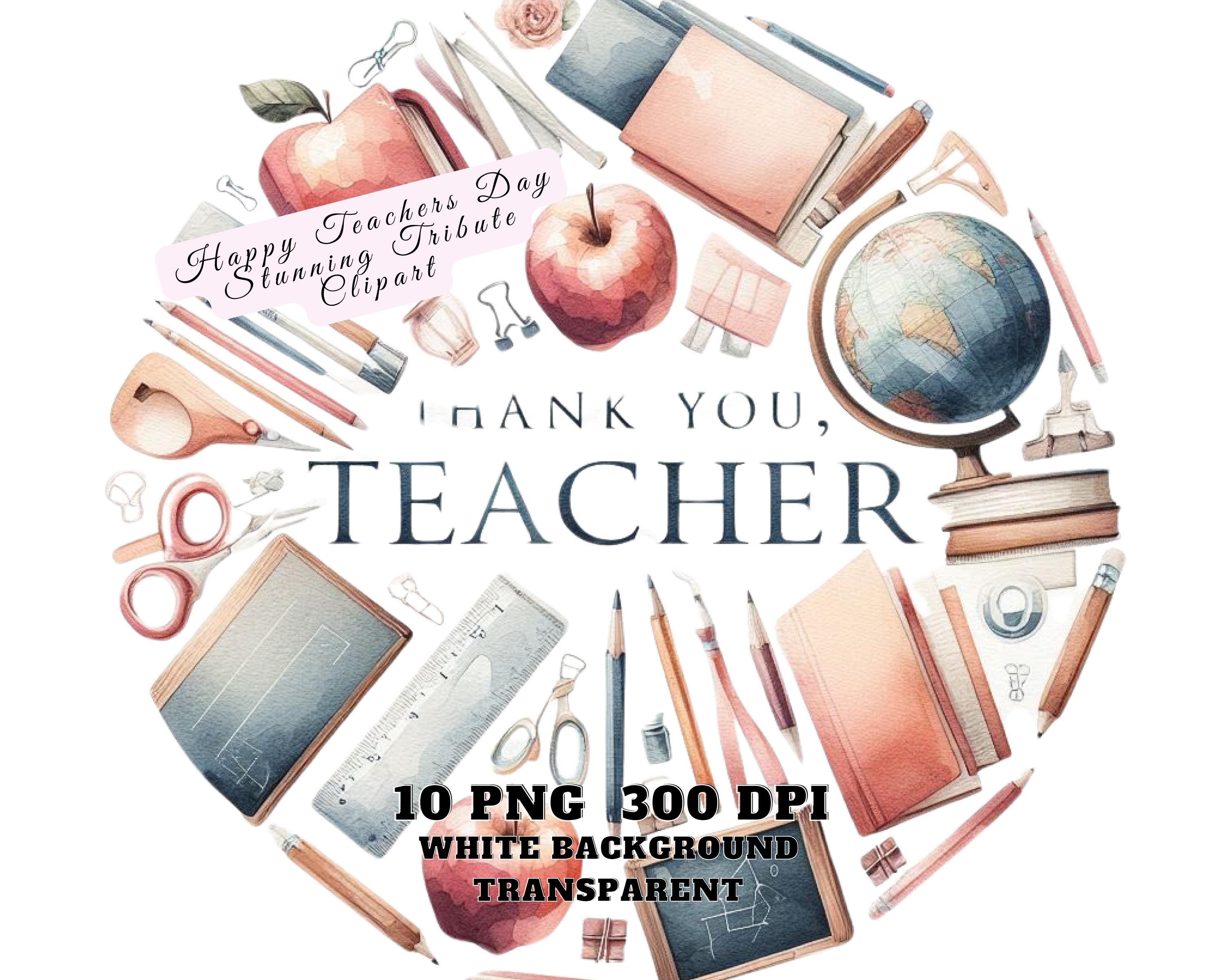 Teachers Day Clipart, Happy Teachers Day Stunning Tribute Clipart ...