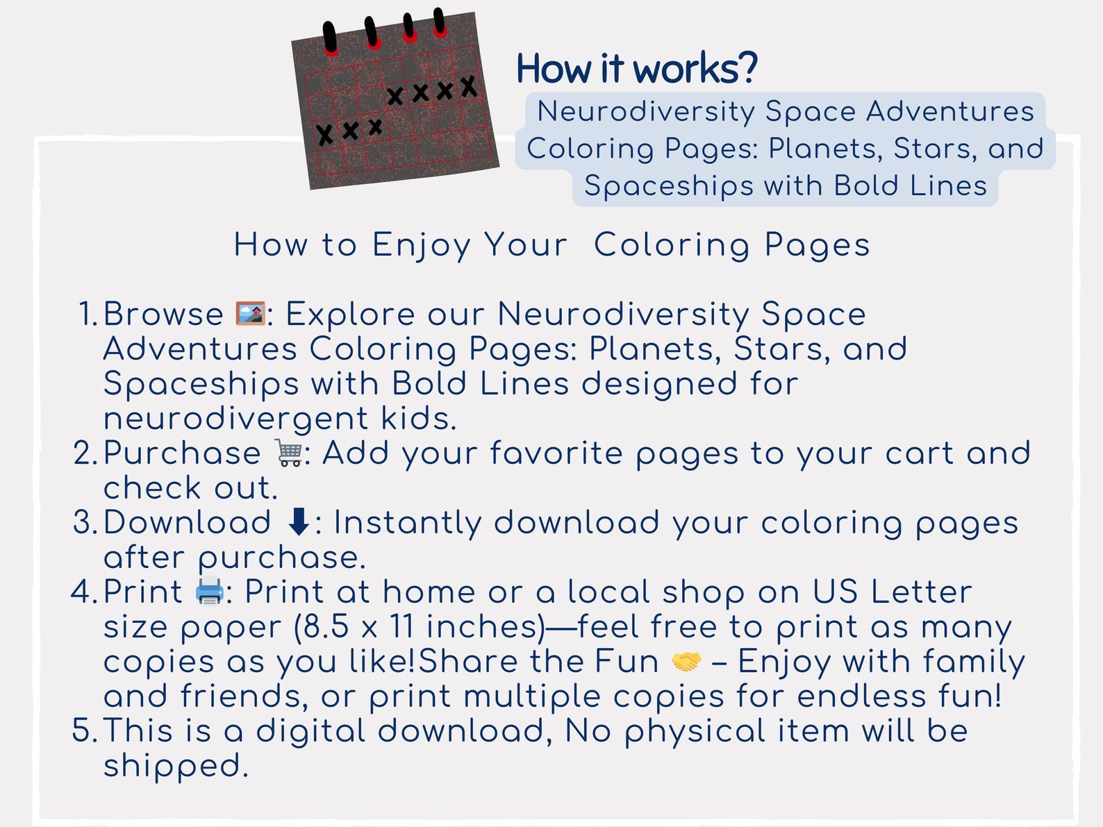 Neurodiversity Space Adventures Coloring Pages, Planets, Stars, and ...