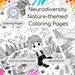 50 Nature-themed Coloring Pages for Neurodiverse Kids, Neurodiversity ...