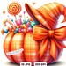 Pumpkin Clipart, 10 Candy Pumpkin Clipart, Watercolor Halloween Trick ...
