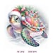 Christmas Animal Clipart, Rainbow Sea Turtle Clipart, Christmas Turtle ...