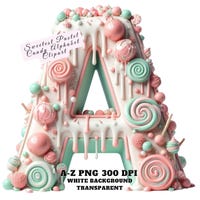 Cute Fast Food Alphabet Clipart -personal and Limited Commercial Use ...