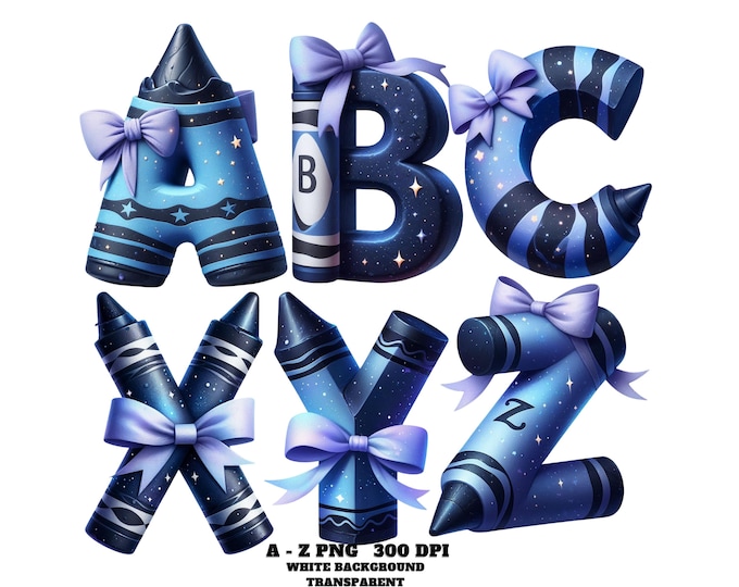 Crayons School Alphabet Clipart Letters 300dpi Transparent Png. 5 ...