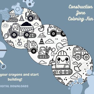Construction Vehicles Coloring Pages for Toddlers, Bulldozers, Dump ...