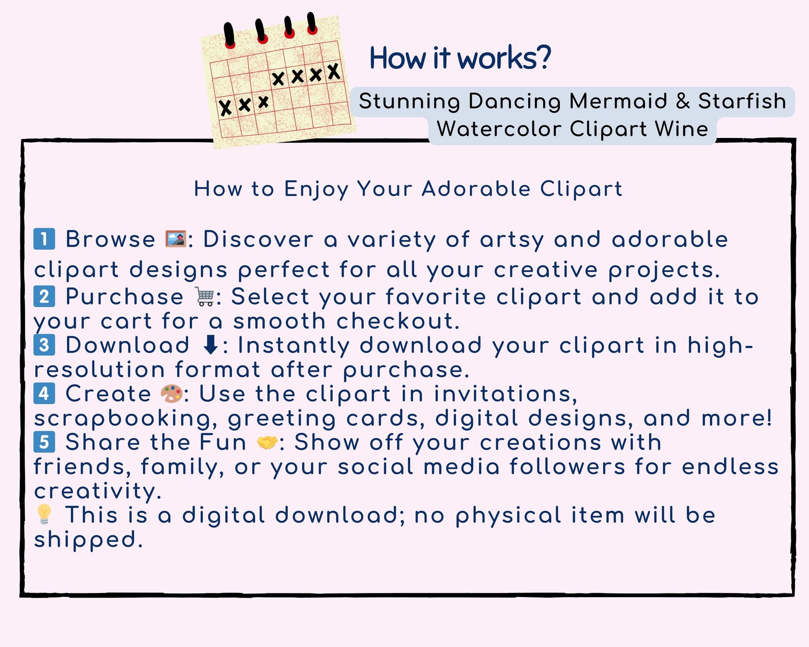 12 Mermaid Clipart, Stunning Dancing Mermaid & Starfish Watercolor ...