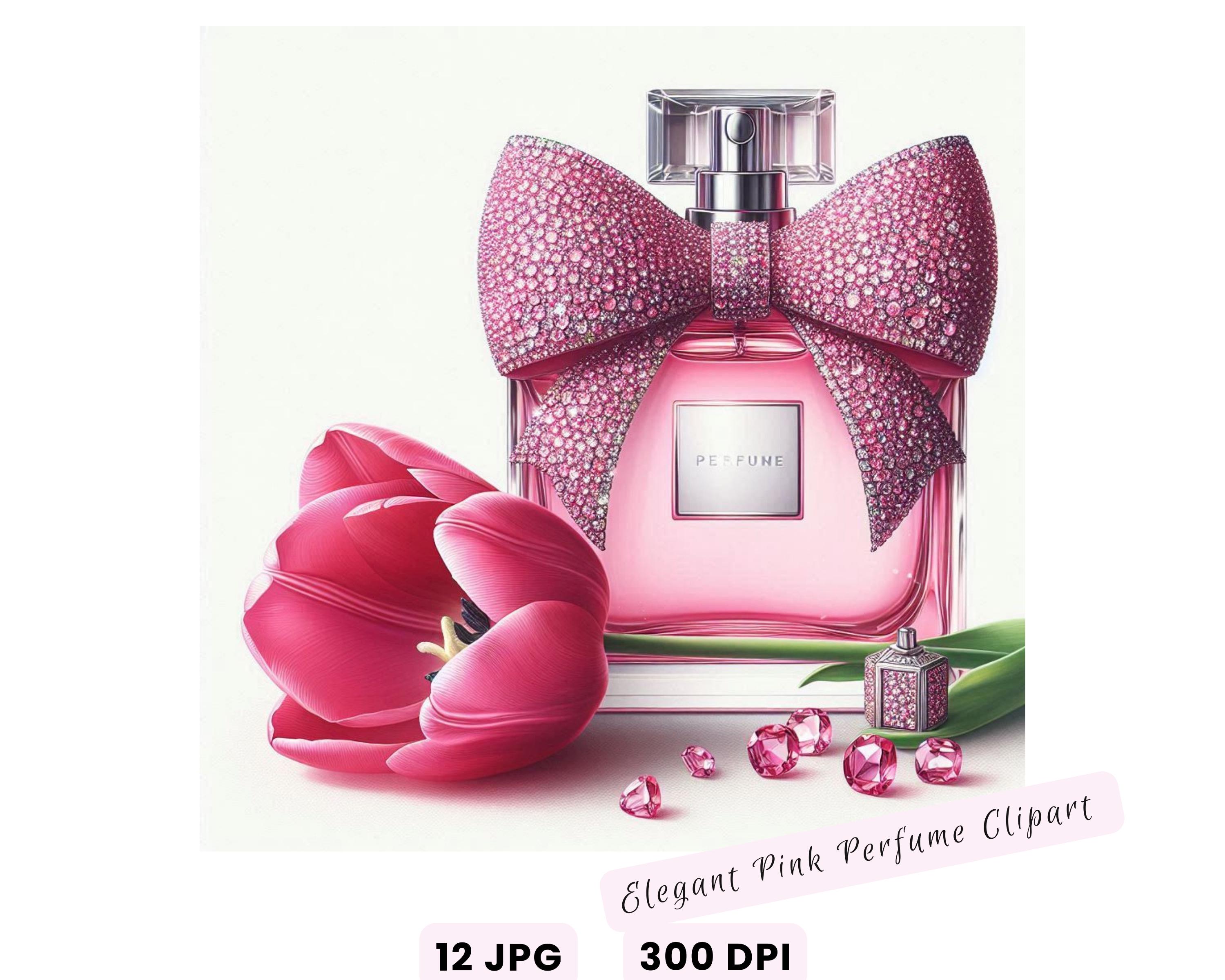 Perfume Clip Art, Parfum Clipart, Luxury Designer Perfume Bottle JPG ...